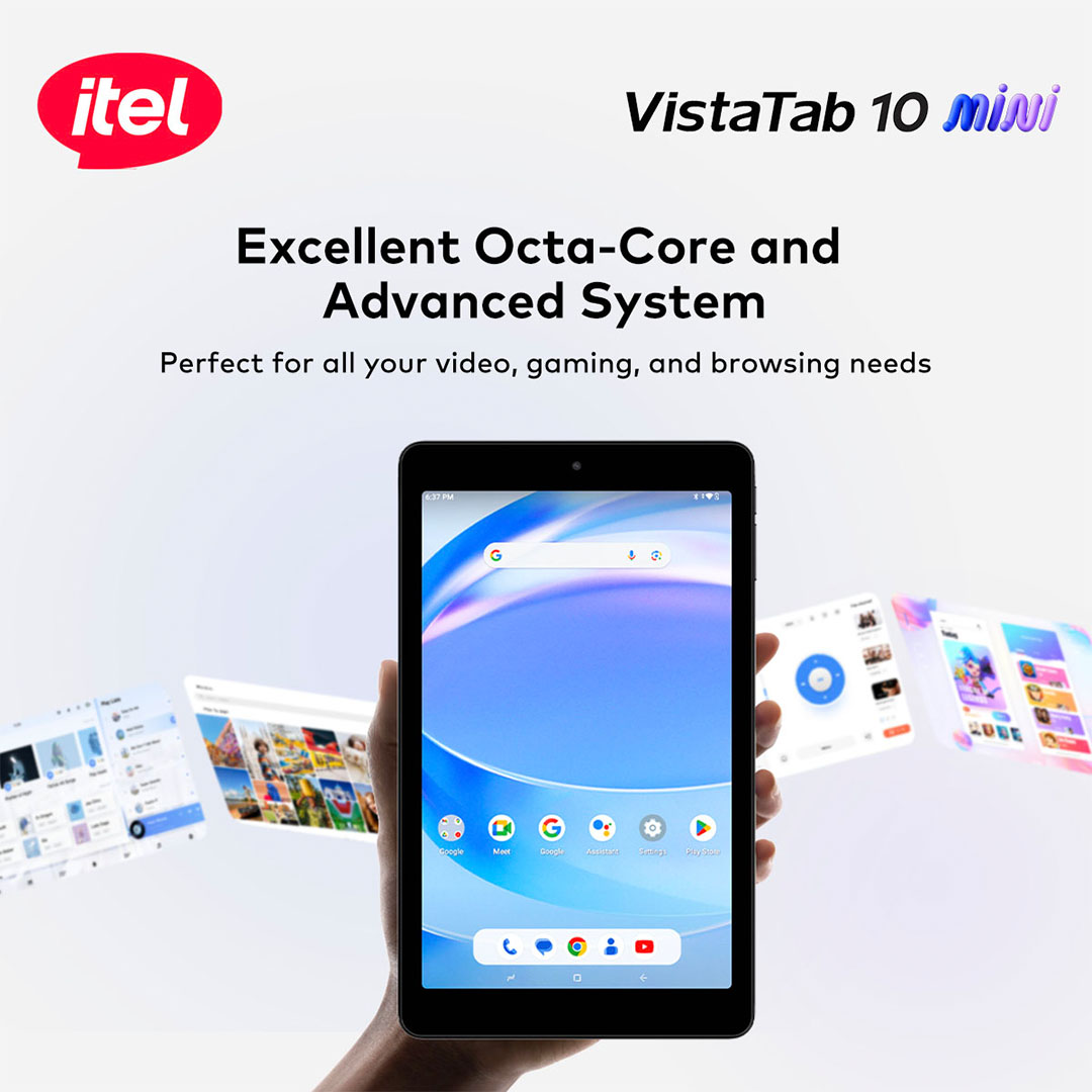 itel VistaTab Mini (3GB+64GB) 8" HD IPS Screen Dual Speakers | 5100mAh ...