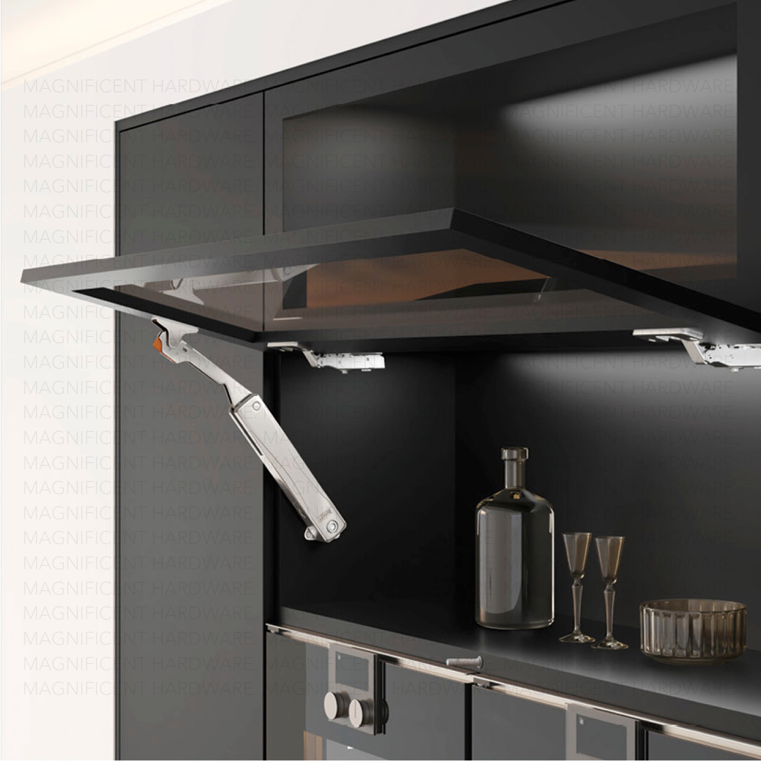 Pneumatic Lift Stay Push To Open Upward Mechanism for Kitchen Cabinets ...