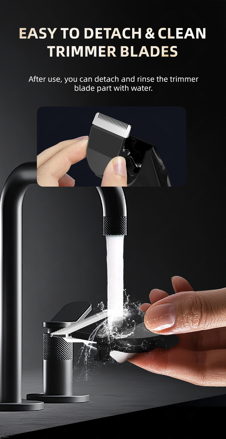 ENCHEN Body Hair Trimmer Spark3 Electric Groin&Body Hair Groomer Waterproof Bikini Trimmer With ...