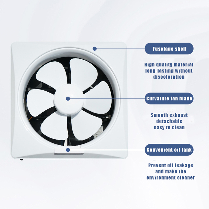 KeyCool Exhaust Fan Wall For Kitchen Stove Bathroom Ventilation Window ...