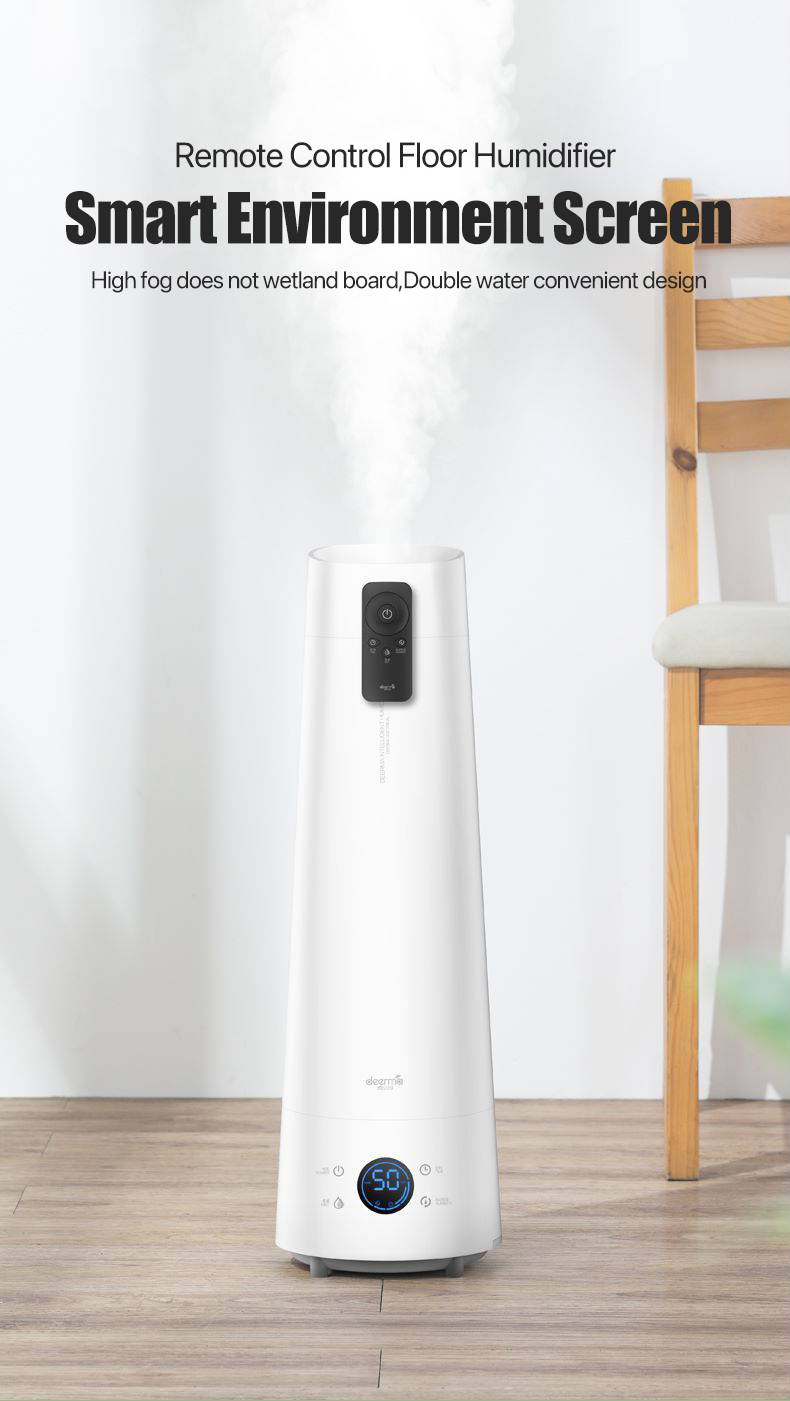 Deerma LD220 Air Humidifier 4L Cool Low Noise Floor Humidifier LED ...