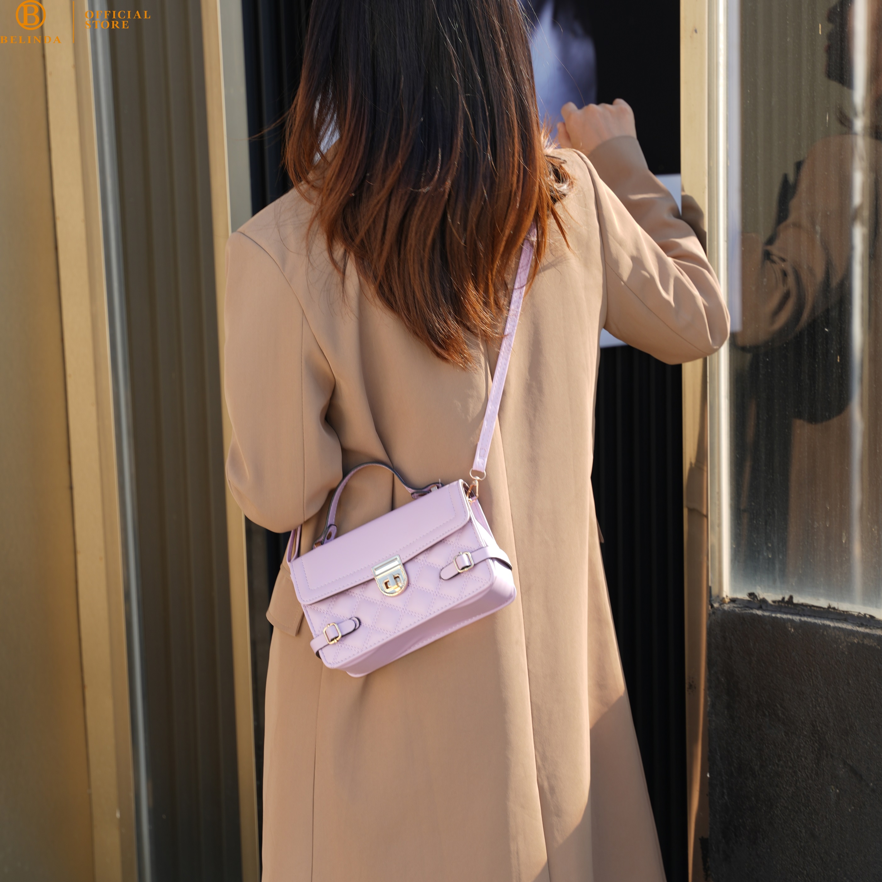 BELINDA Sling Bag For Woman Leather 2 Way Cute Mini Bag Korean Fashion Handbag Shoulder Bag ...