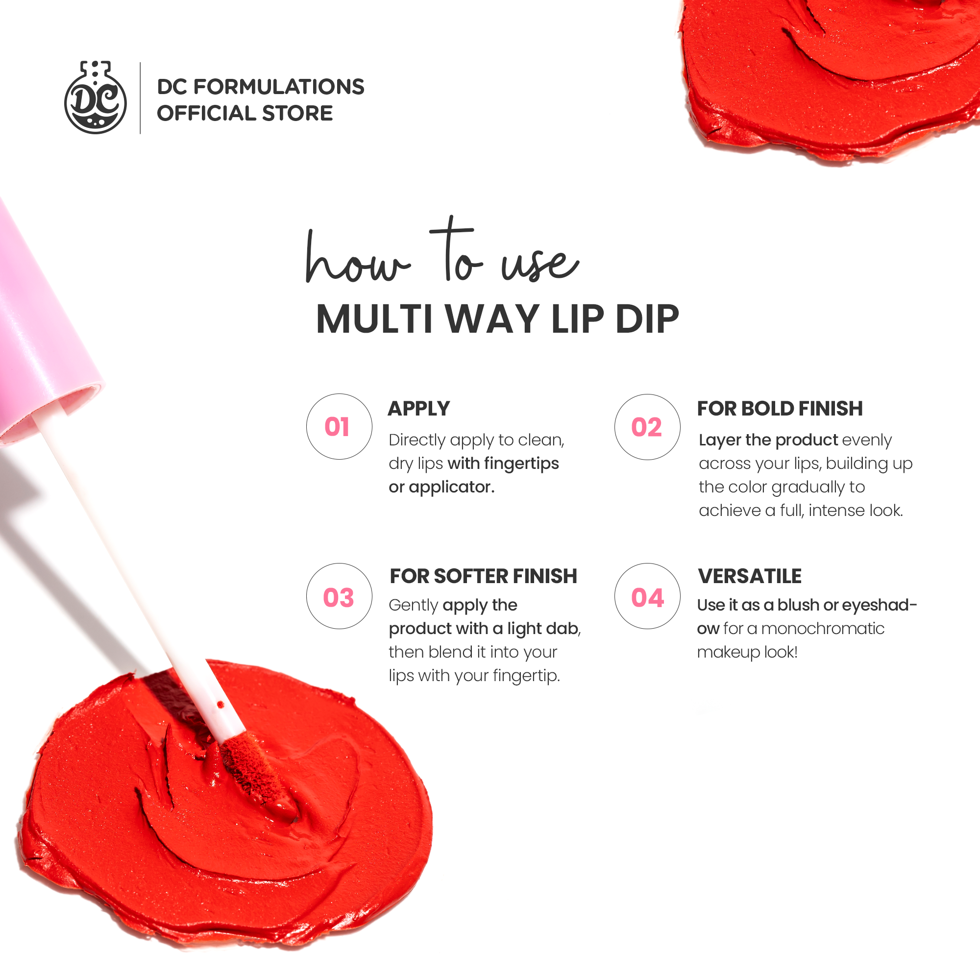 Multi way Lip Dip (21 to 40) 3mL [Chubby LipGloss Tube] - DC ...