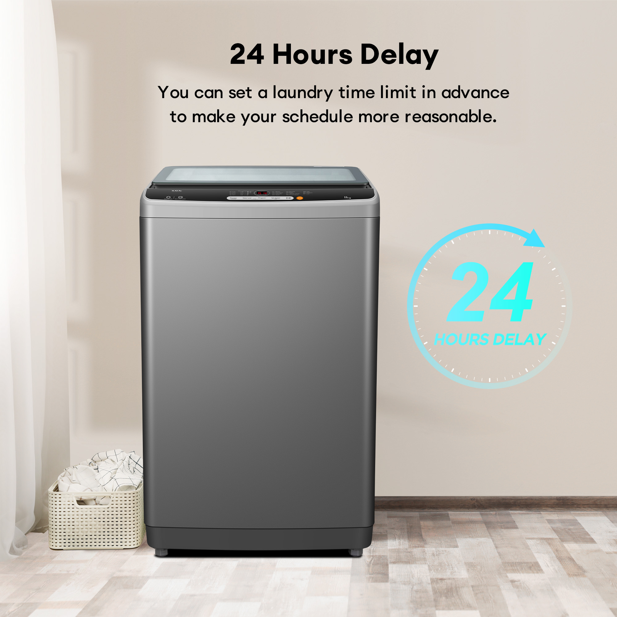TCL P71 Series Inverter Top Load Fully Automatic Washing Machine - 9KG ...