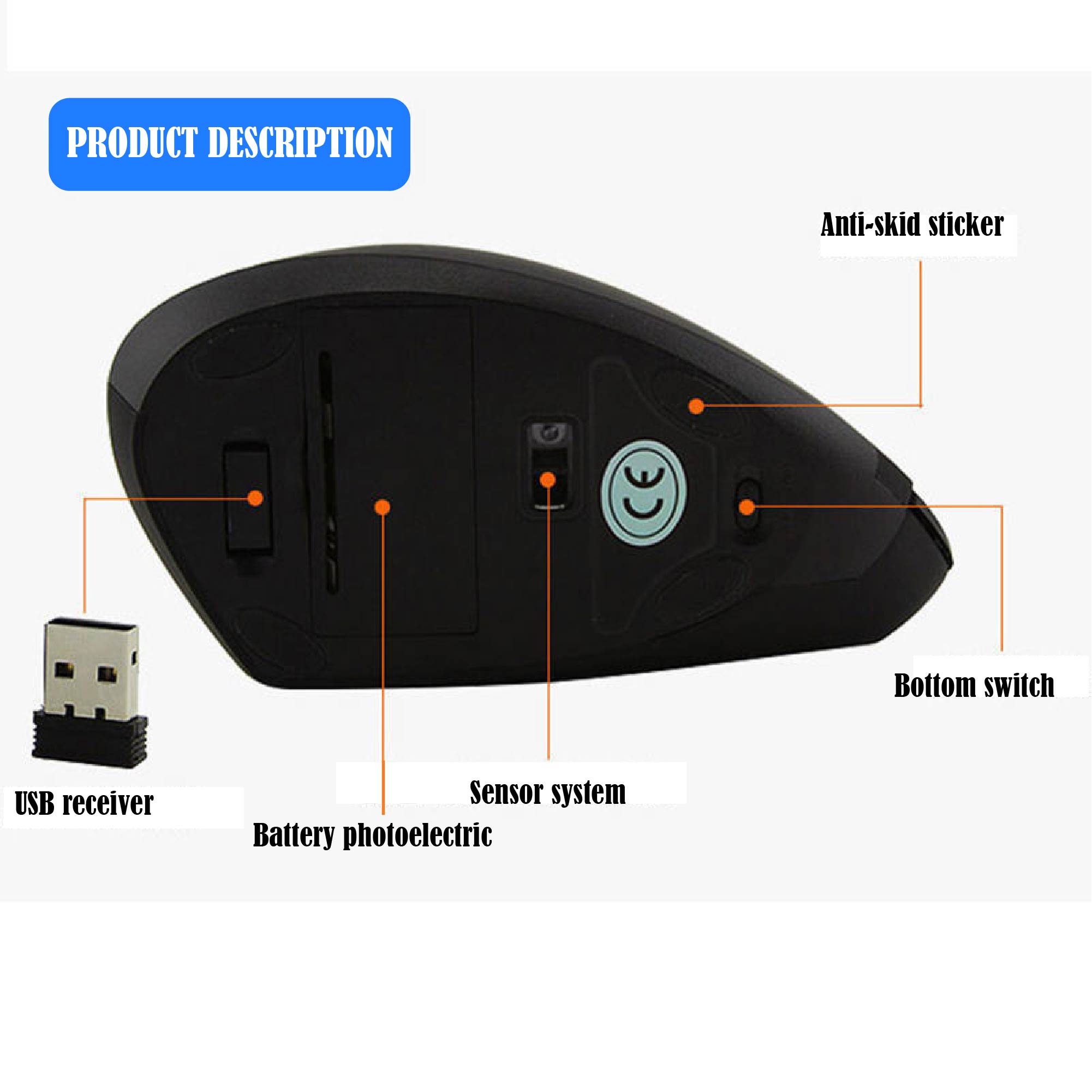 2.4GHhz Wireless Ergonomic Mouse (Battery Operated) | Shopee Philippines