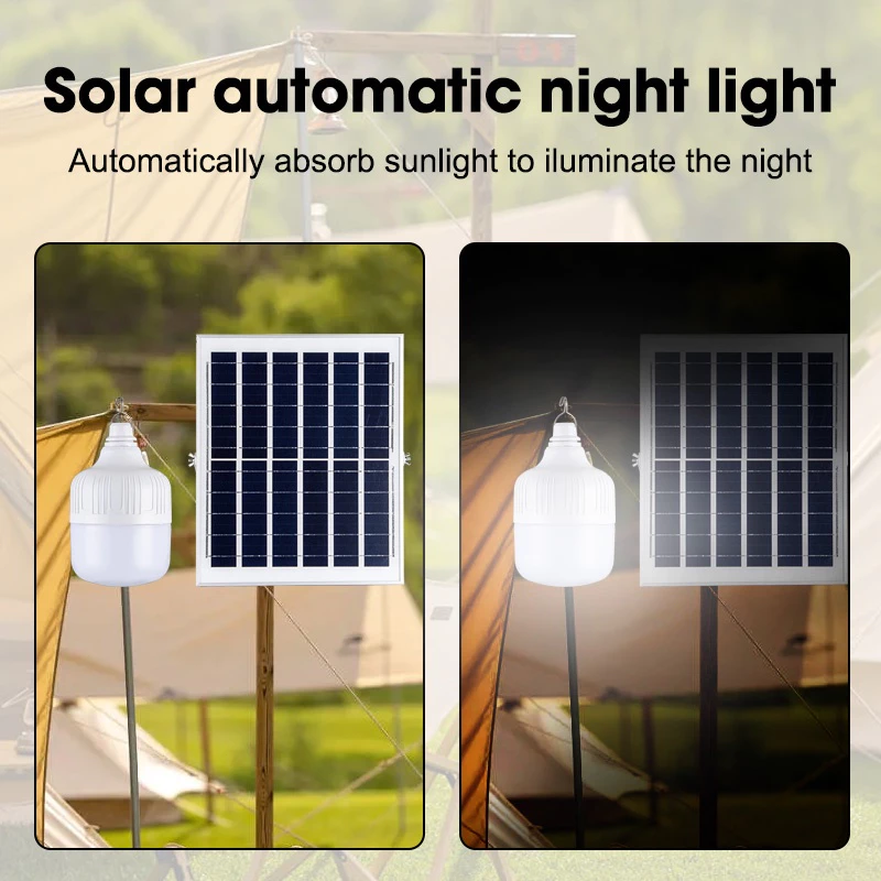 OOKAS Solar Bulb Lights Outdoor Waterproof LED Solar Emergency Light ...