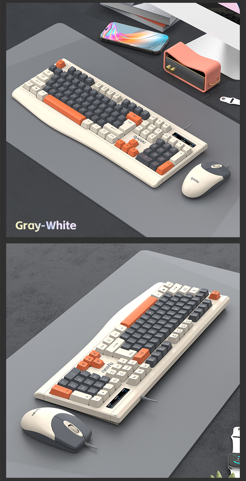 Zeus x Raiku R903 Keyboard and Mouse Set Full Size Office Keyboard Set ...