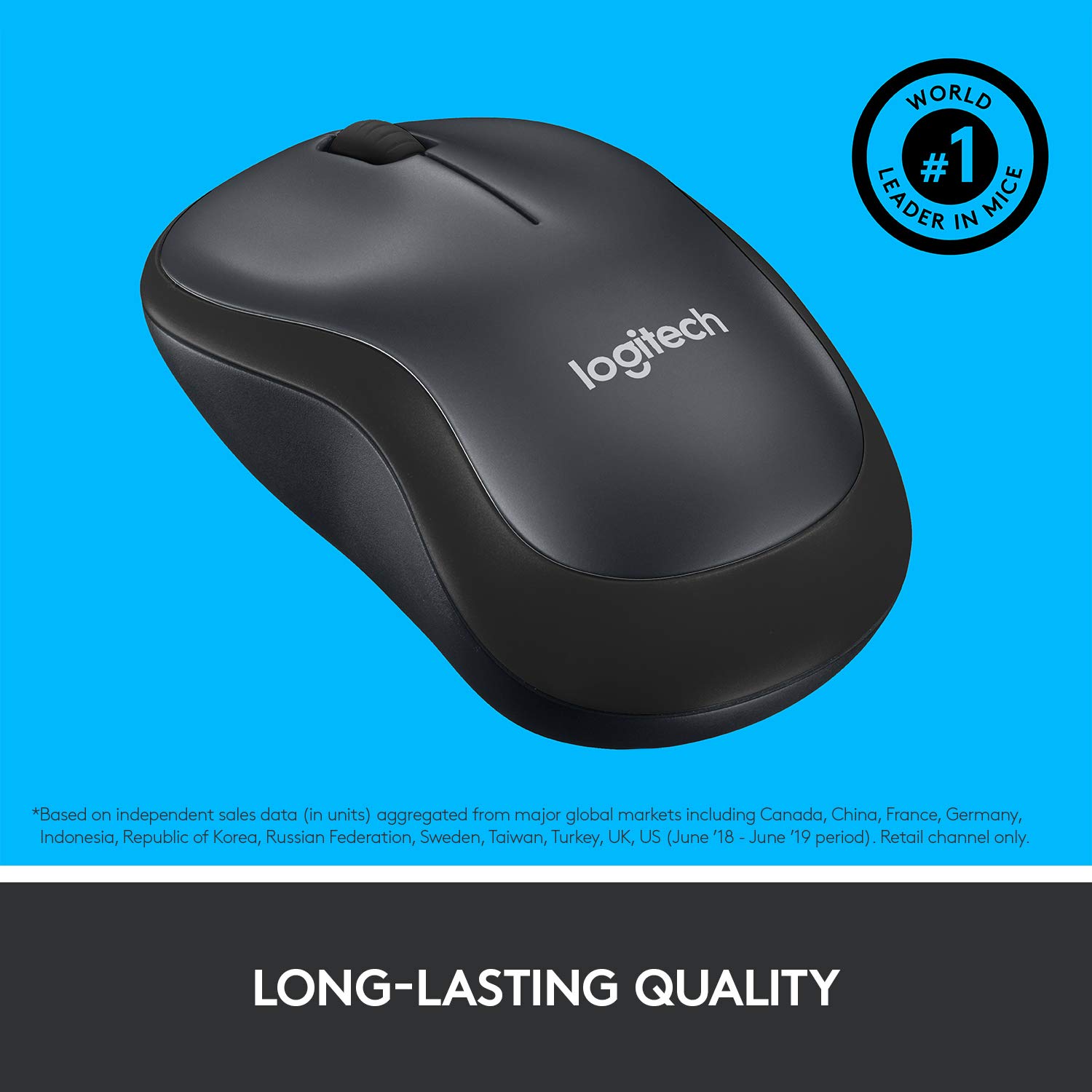Logitech M221 Wireless Silent Mouse Charcoal | Shopee Philippines