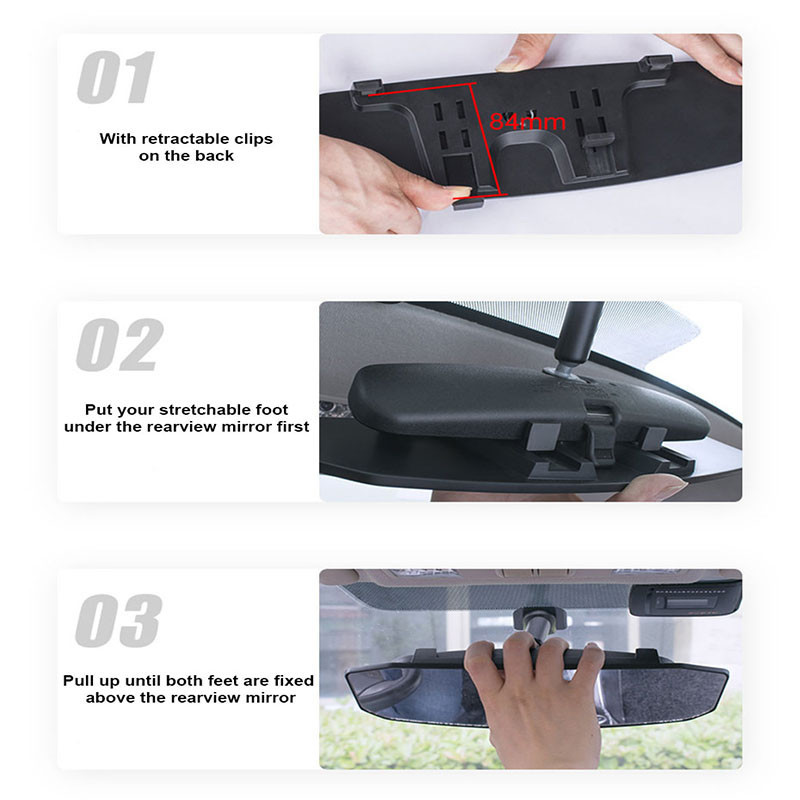 Car Baby Mirrors Rear View Mirror Wide Angle Panoramic Assisting ...