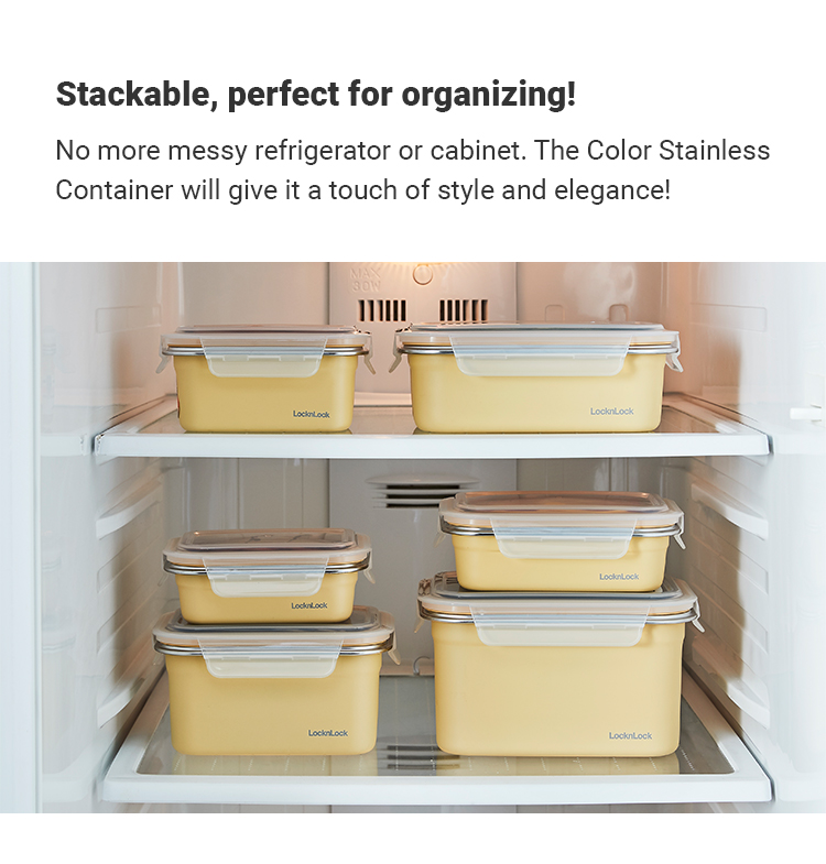 LocknLock Stainless Gold Container 1L | Microwave-Safe | Shopee Philippines