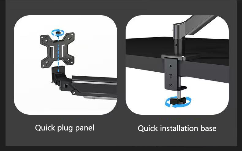 Inplay KMT-1 Single Monitor Stand Mount Arm Gas Spring Adjustable Monitor Bracket For 13-32 ...