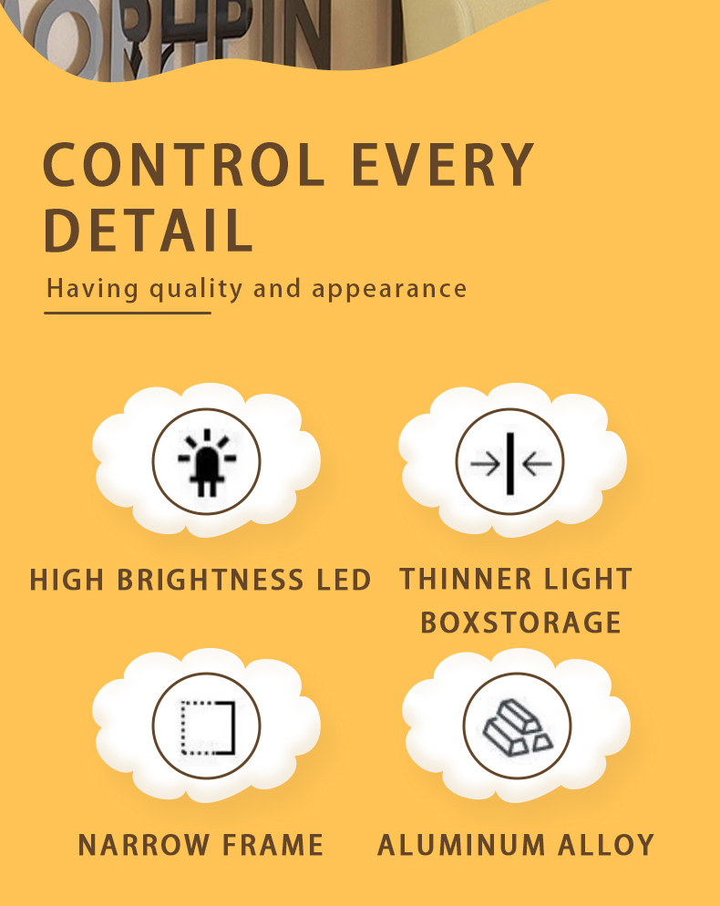 led light box billboard hanging wall luminous billboard mural poster ...