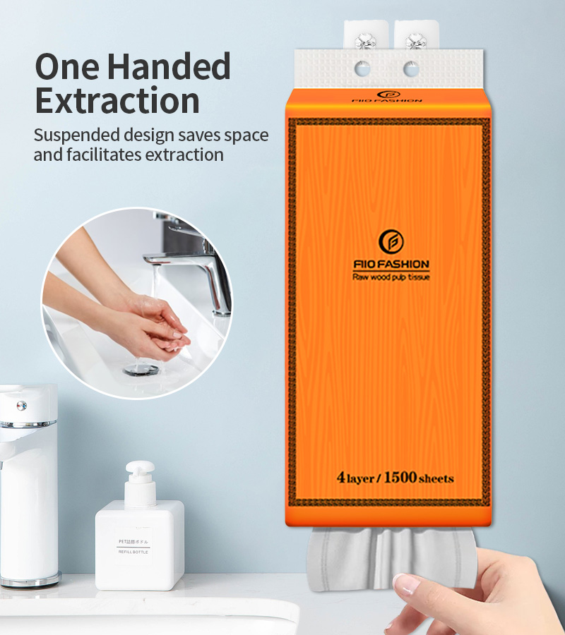 【Buy 1 Take 1】1500 Sheets Wall-Mounted Tissue Paper Towel Large Size ...