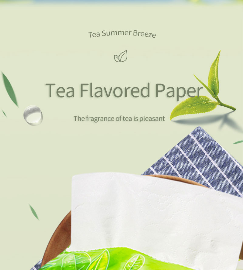 30 Packs Tissue Facial Organic Green Tea Tissue Paper Napkin Toilet ...