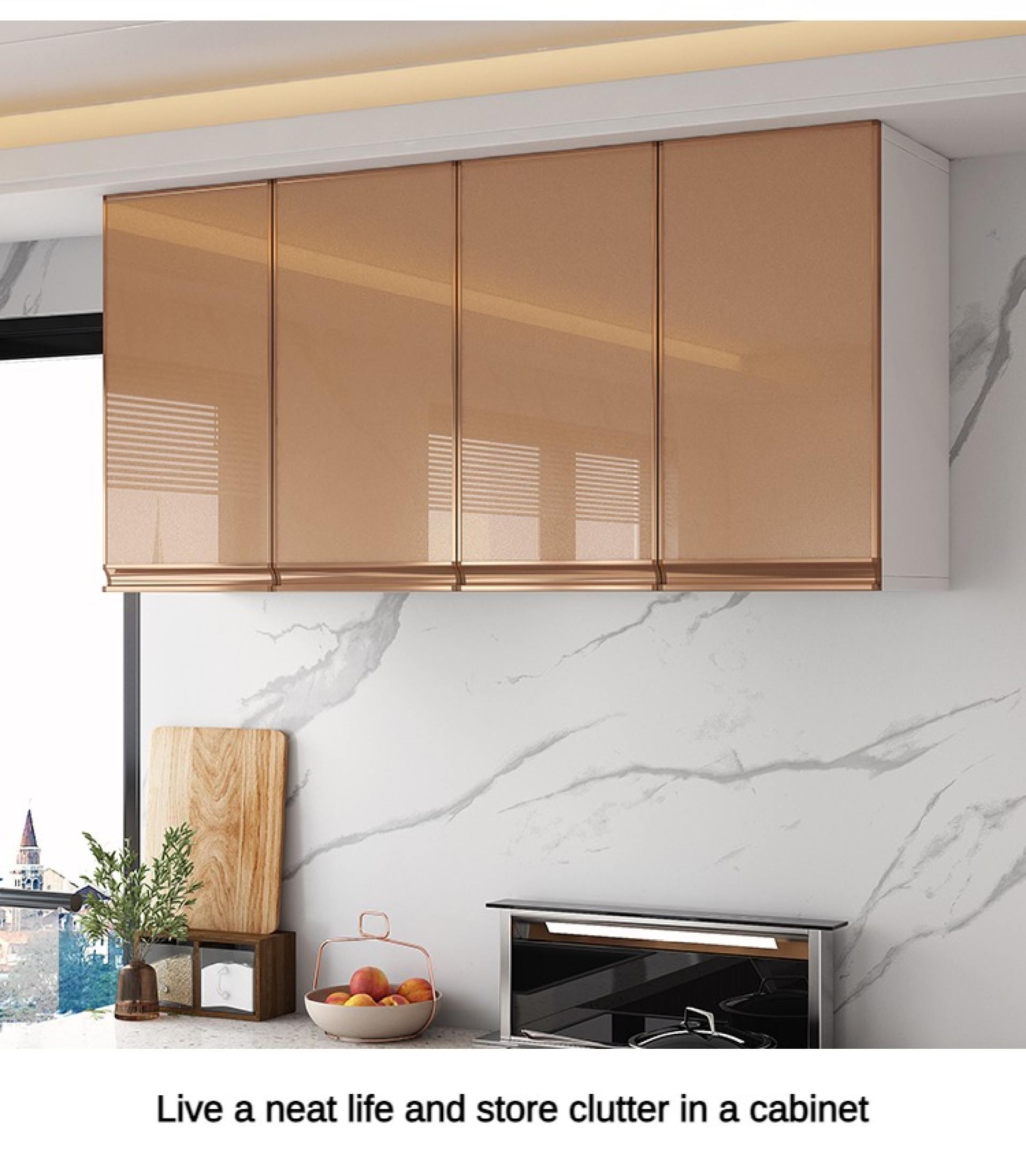 kitchen cabinet wood condiment storage hanging cabinet wall for kitchen ...