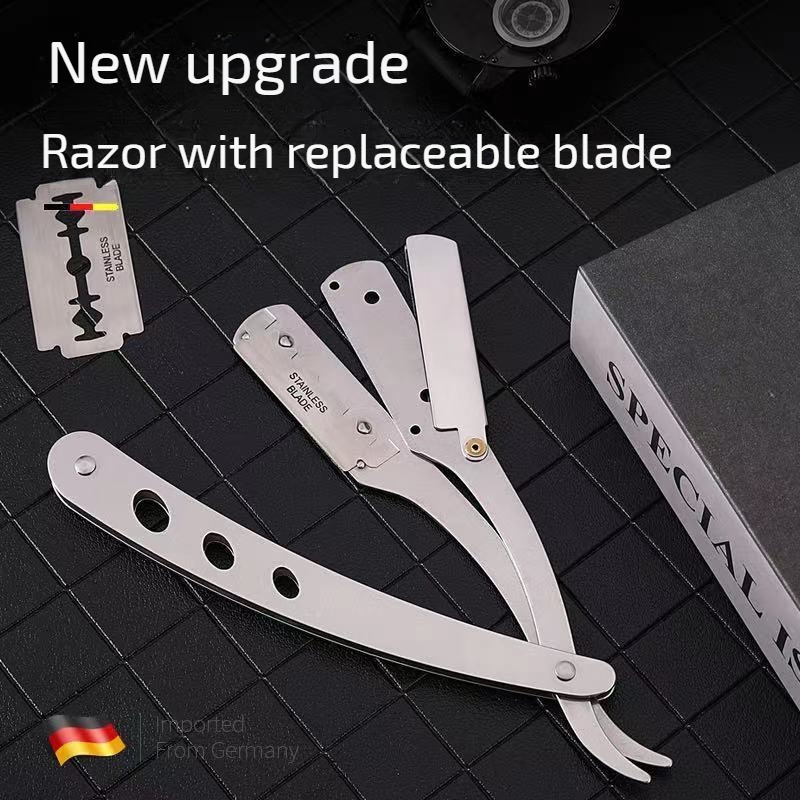 Labaha Folding Barber Razor Shaver Edge Manual Steel Trimming Beard ...