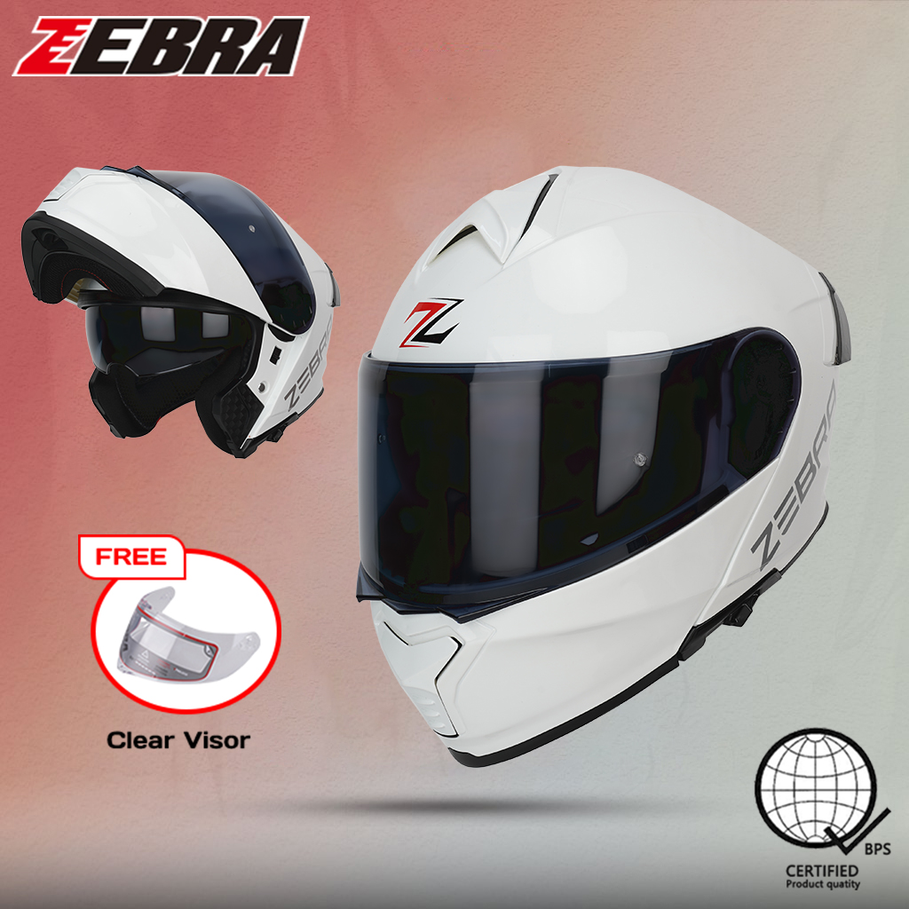 ZEBRA A113 ritzy Modular Helmet for Motorcycle Full Face Men And Women ...
