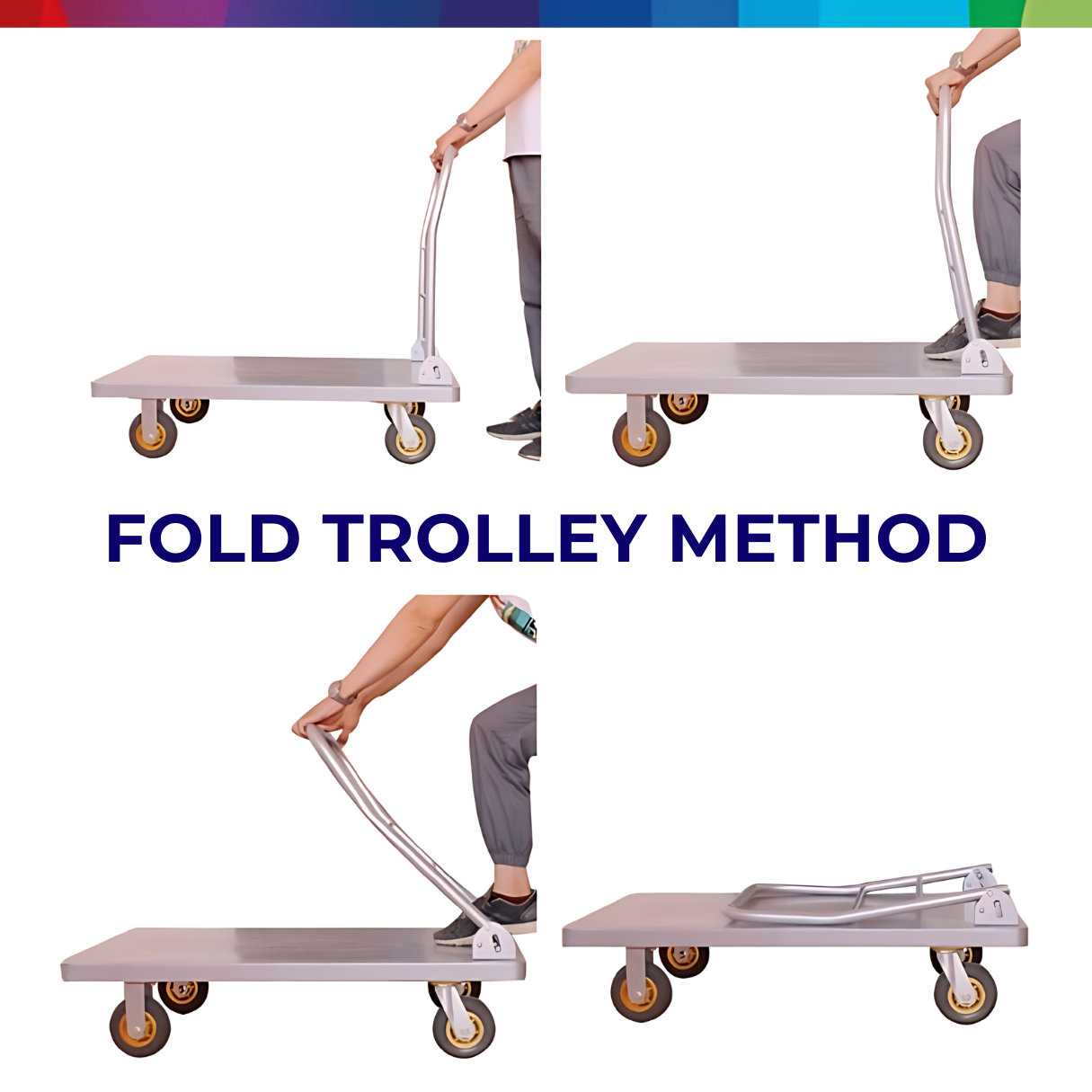 BOSCH Foldable Trolley Hand Capacity 500/1000KG Multifunctional Heavy ...
