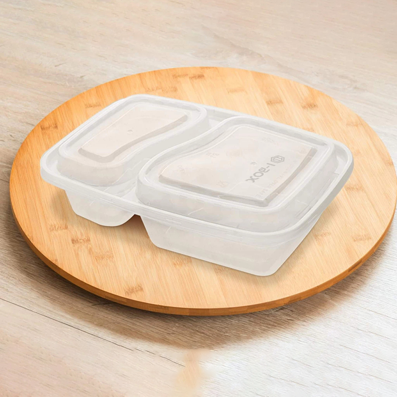 50PCS Bento Box Tray With Plastic Lid Microwavable Food Box Cleak Black ...