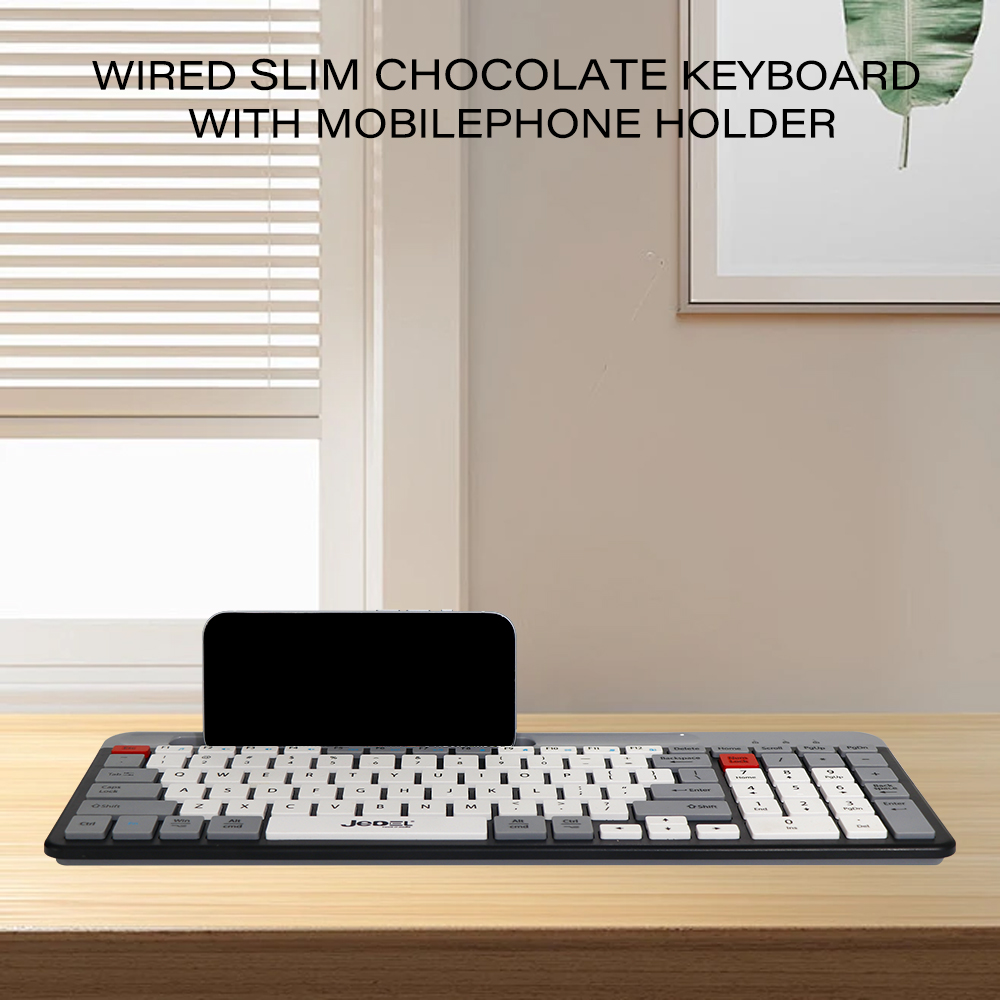 K37 Wired Keyboard, Slim Mechanical Keyboard Gray, Compatible With Mac ...