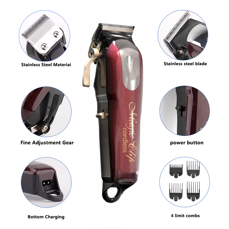 WAER Electric Professional Hair Clipper Razor Rechargeable Cordless For ...