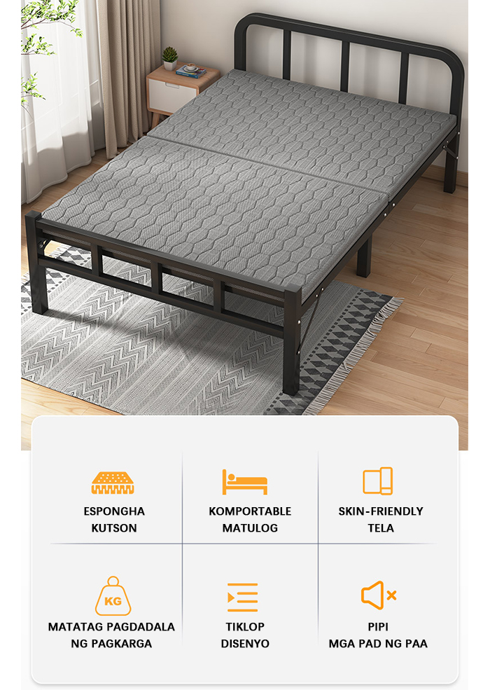 Premium Quality Sturdy Metal Foldable Bed Save Space For Dormitory ...