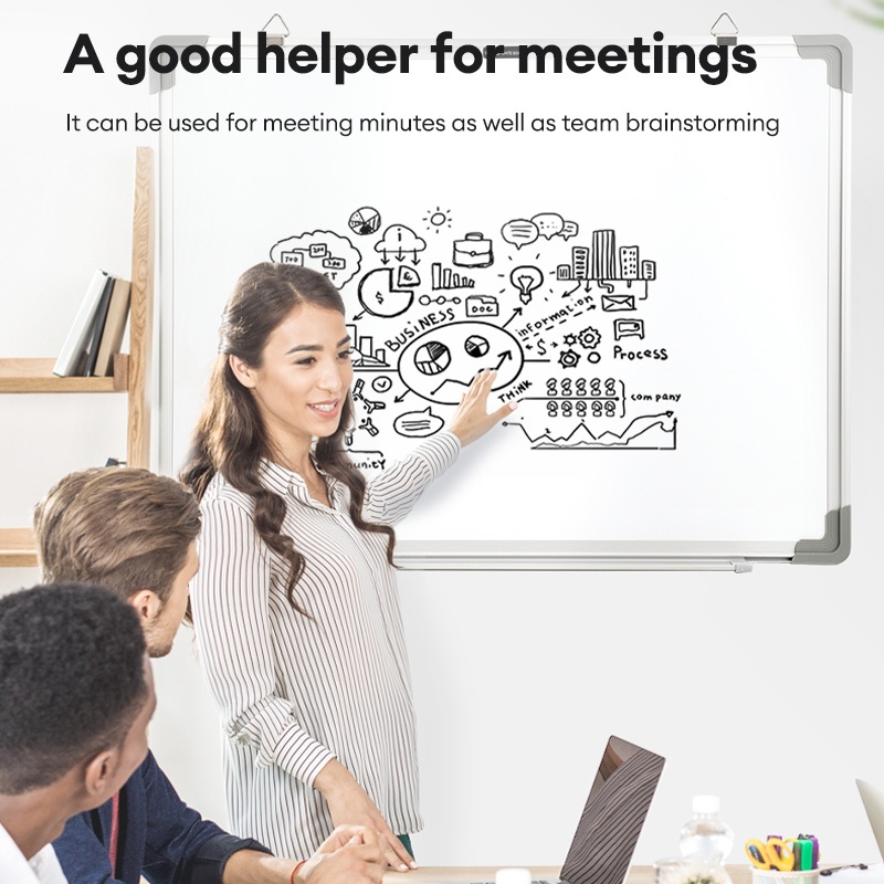 Expose WhiteBoard With Stand Marker With Eraser Wheels Magnetic Mobile ...