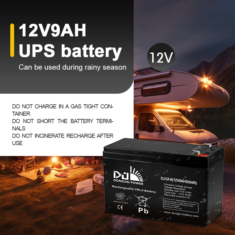 DongJin Power UPS Battery 12V9AH Rechargeable VRLA battery | Shopee ...