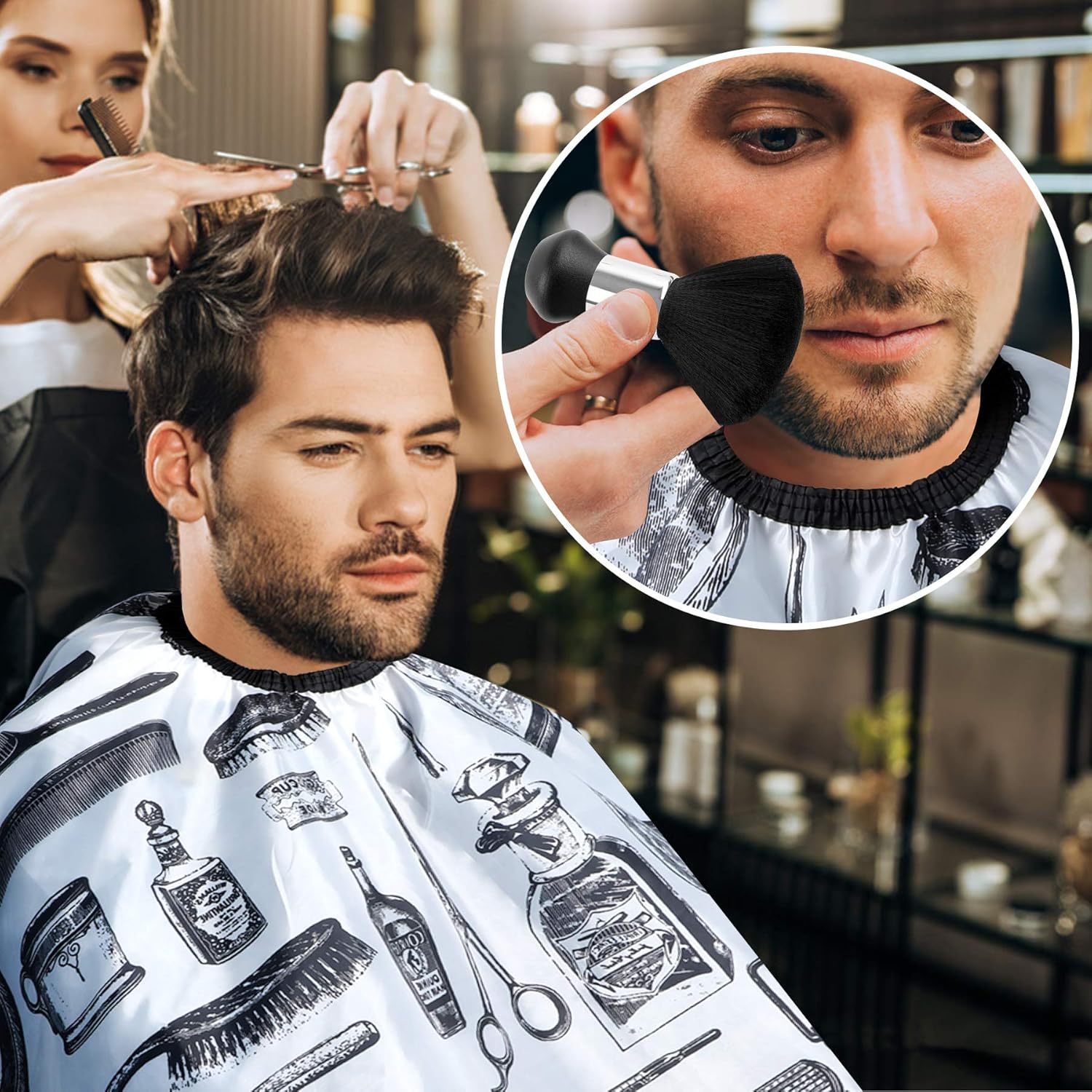 Barber Cape Balabal For Barbershop Hair Cut Haidresser Accessories Set ...