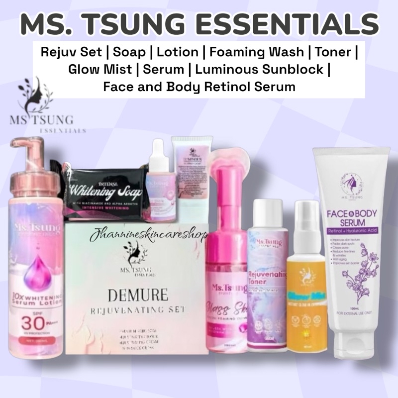 MS. TSUNG ESSENTIALS- Demure Rejuvenating Set |Soap|Lotion | Serum ...