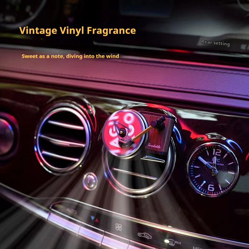 Phonograph car perfume clip air freshener phonograph turntable air ...
