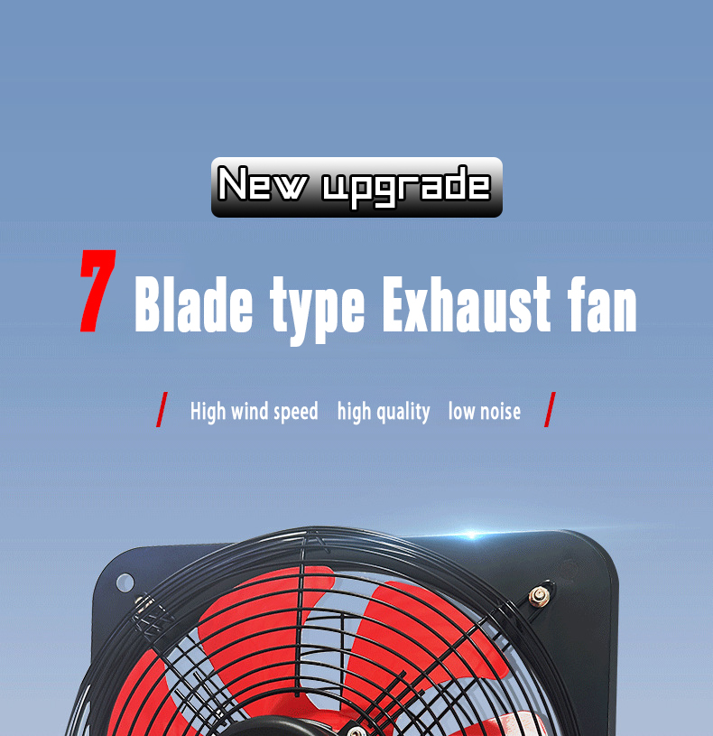 Exhaust Fan10/12inch All Metal Mute Ventilation Fan Kitchen Bathroom ...