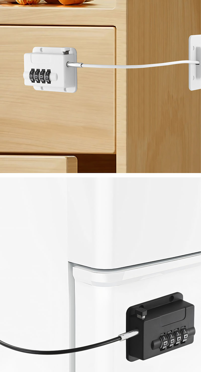 Cryptographic Refrigerator Door Lock Strong Adhesive Freezer Door Lock ...