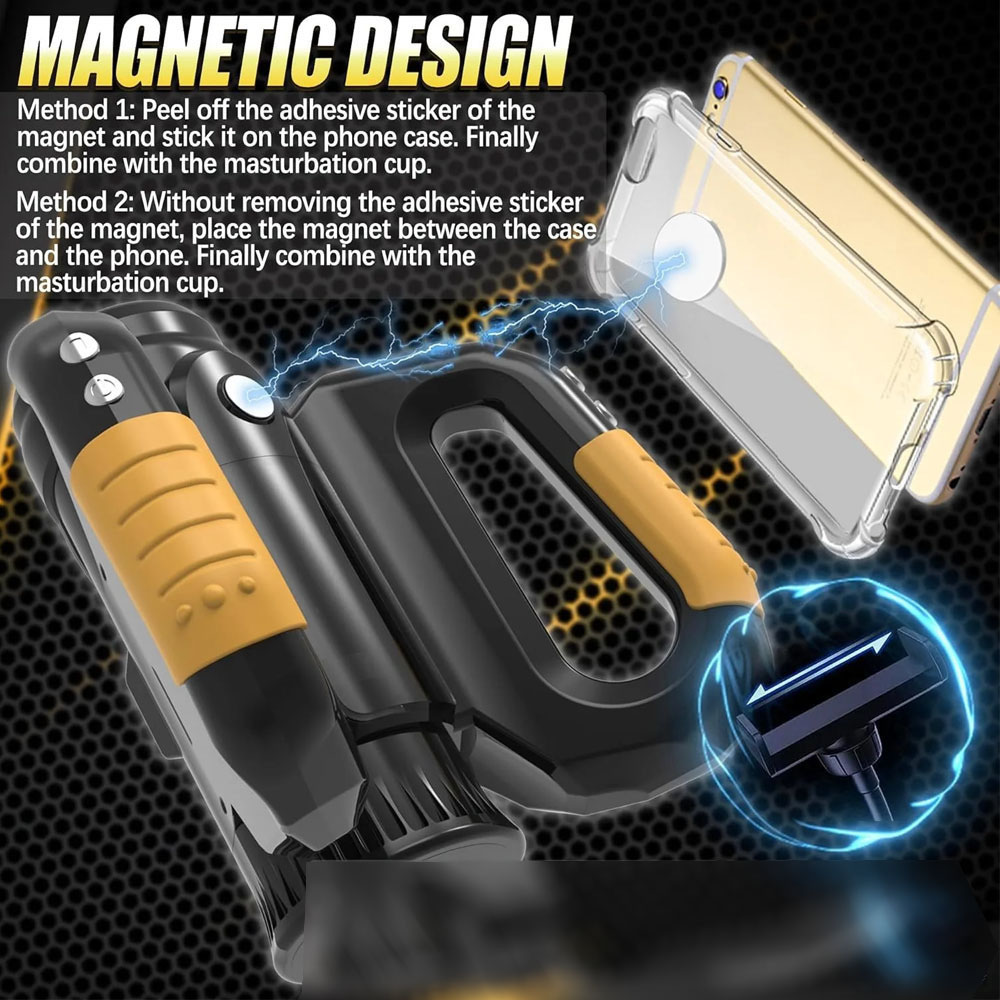 M01 Hercules Double Handle Super Power Masturbation Cup Automatic ...