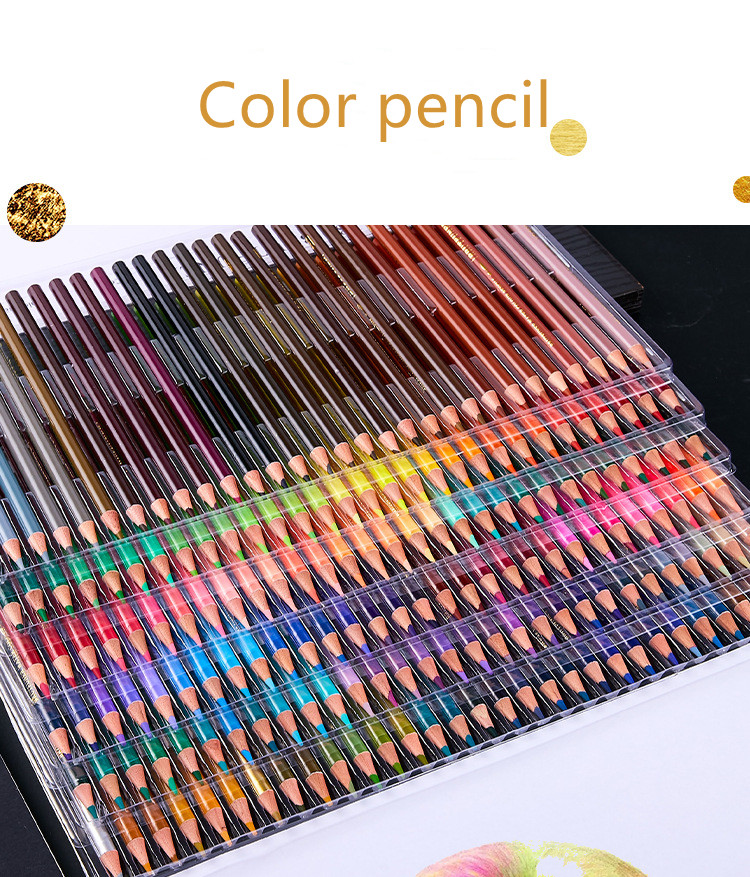 Brutfuner 48/72/120 Colors Oily Art Coloured Pencils Set for Coloring ...