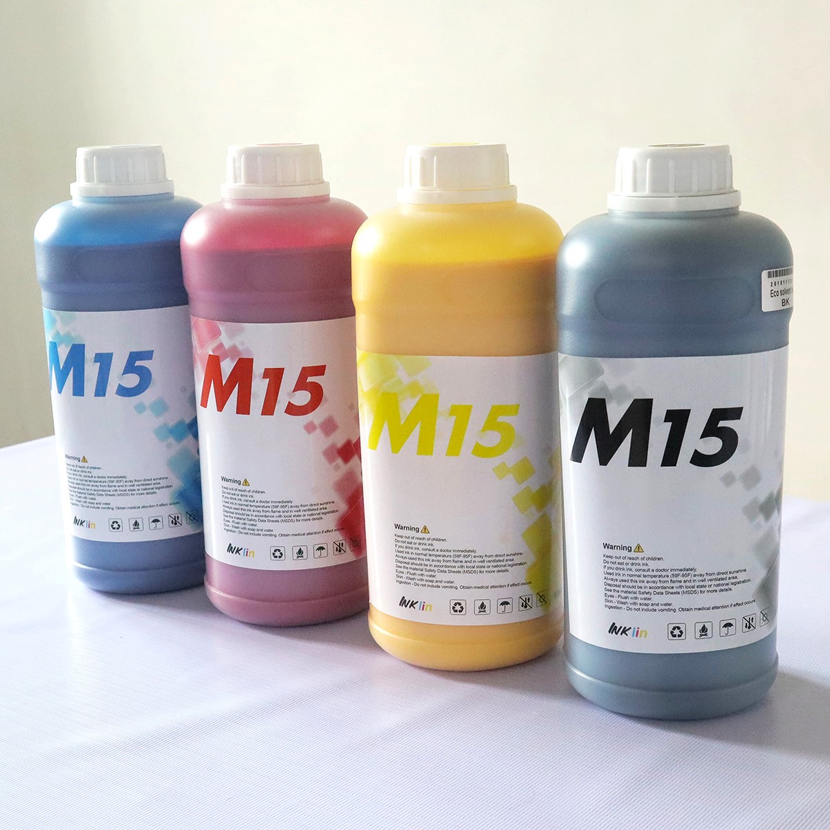 KGS M15 Eco Solvent Ink 1 Liter 4 Colors CMYK for Inkjet Printer DX5 ...