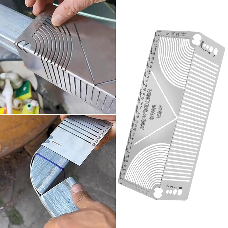 Square Tube Folding Ruler Multifunctional Metal Ruler for Square Tube ...