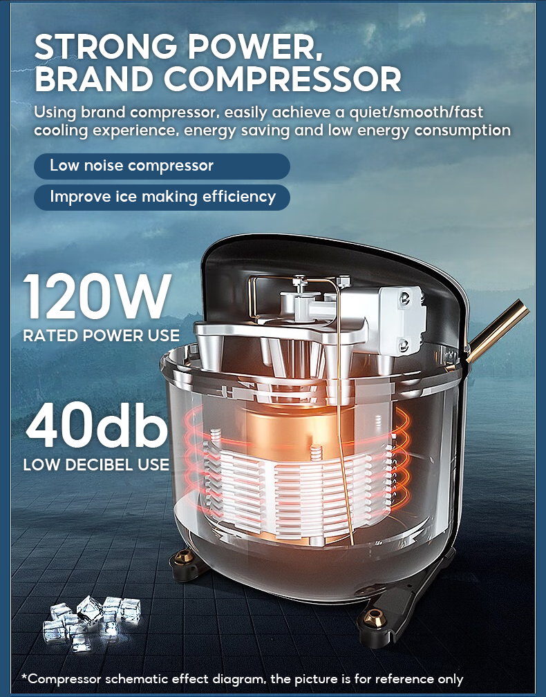 Hicon Commercial ice cube maker machine for business heavy duty ...