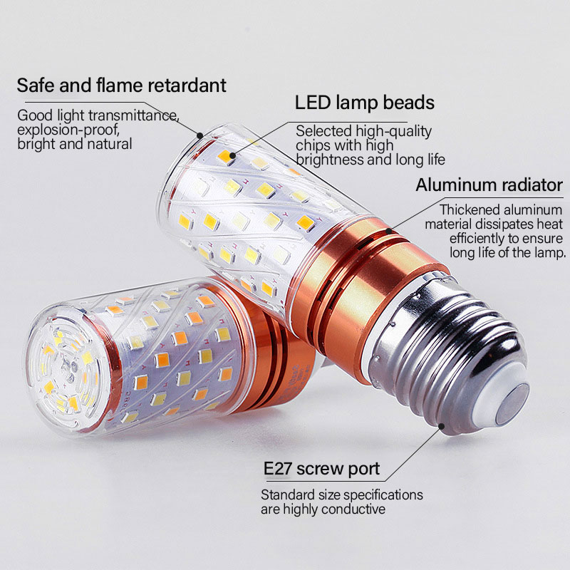 Philips LED Light Bulb E27 LED Corn Bulbs Tricolor Lamp Light Energy ...