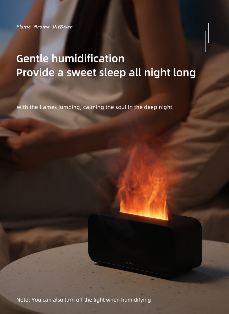 Simulation Flame Humidifier for Room Bedroom Air Humidifier With ...