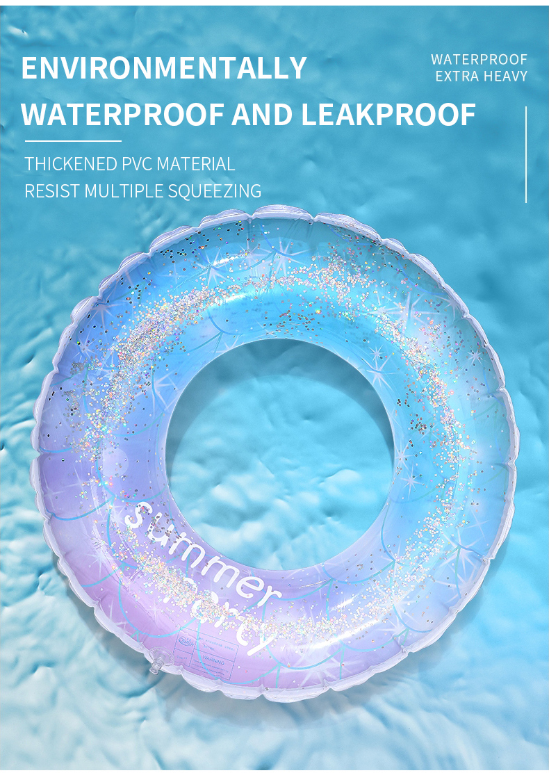 PVC Spot Starry Sky Inflatable Swimming Ring Adult Swimming Tube ...