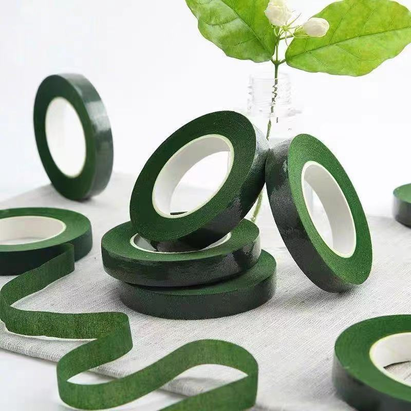 6PCS Green Floral Stem Tape Self-Adhesive Flower Wrapping Tape For DIY ...