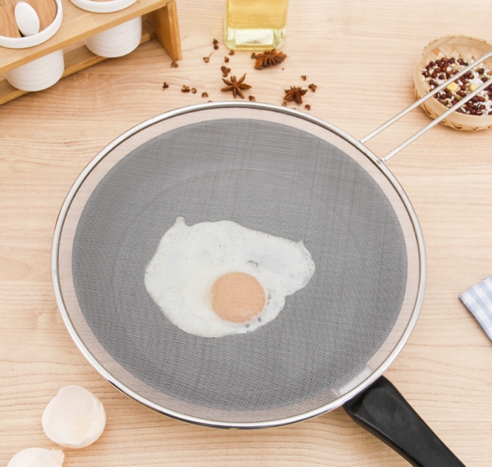 33cm Oil Splatter Shield Splatter Screen for Frying Stainless Steel Oil ...