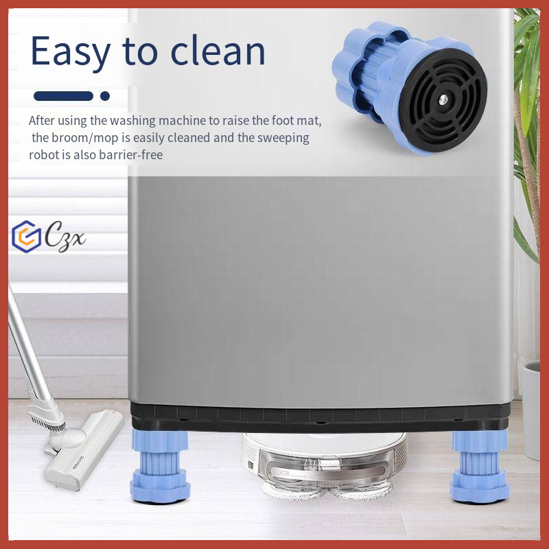 4Pcs Washing Machine Foot Pads Universal Adjustable Height Fridge ...