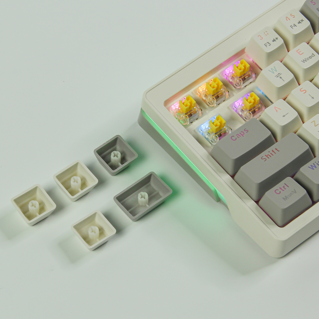 Zifriend ZA63 3 Mode 60% Mechanical Keyboard Hot Swappable RGB Backlit ...