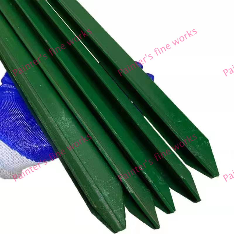 Fence pole triangle column wire mesh fence pole 150cm/180cm solid rust ...