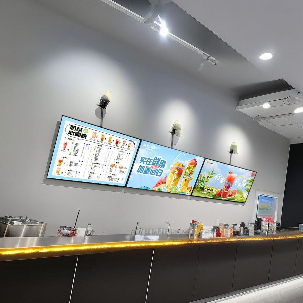 LED billboard LED ultra-thin lightbox menu board restaurant hanging TV ...