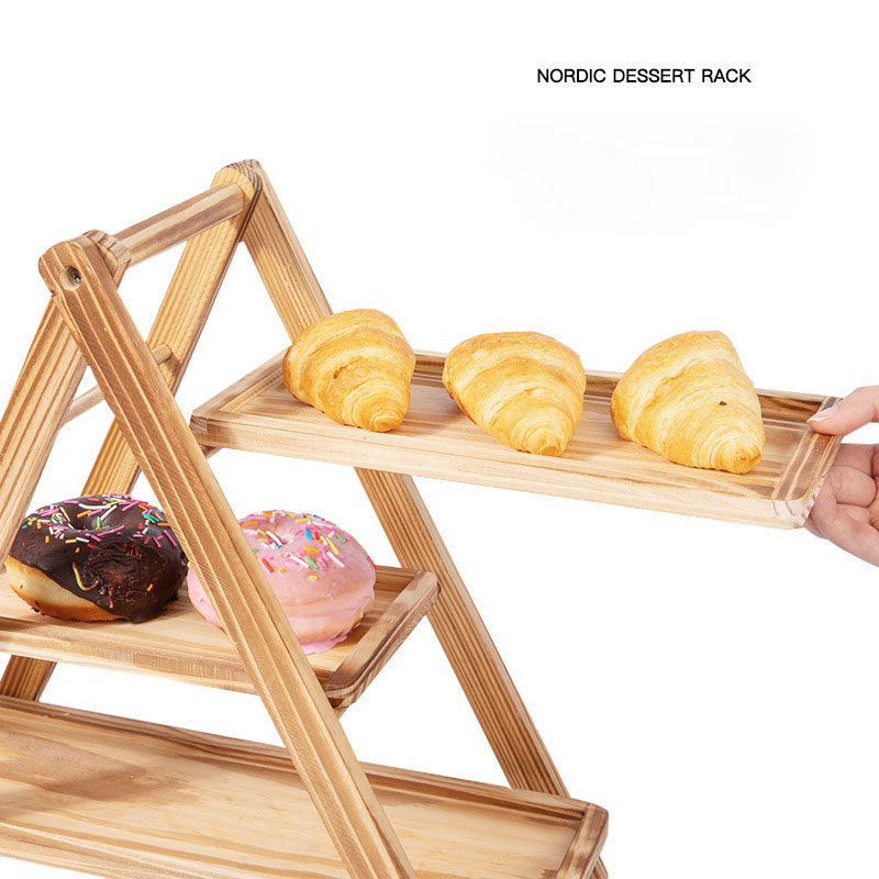 3 Layers Charcuterie Board/Serving Plate/Wood Plate/Wood Tray For Food ...