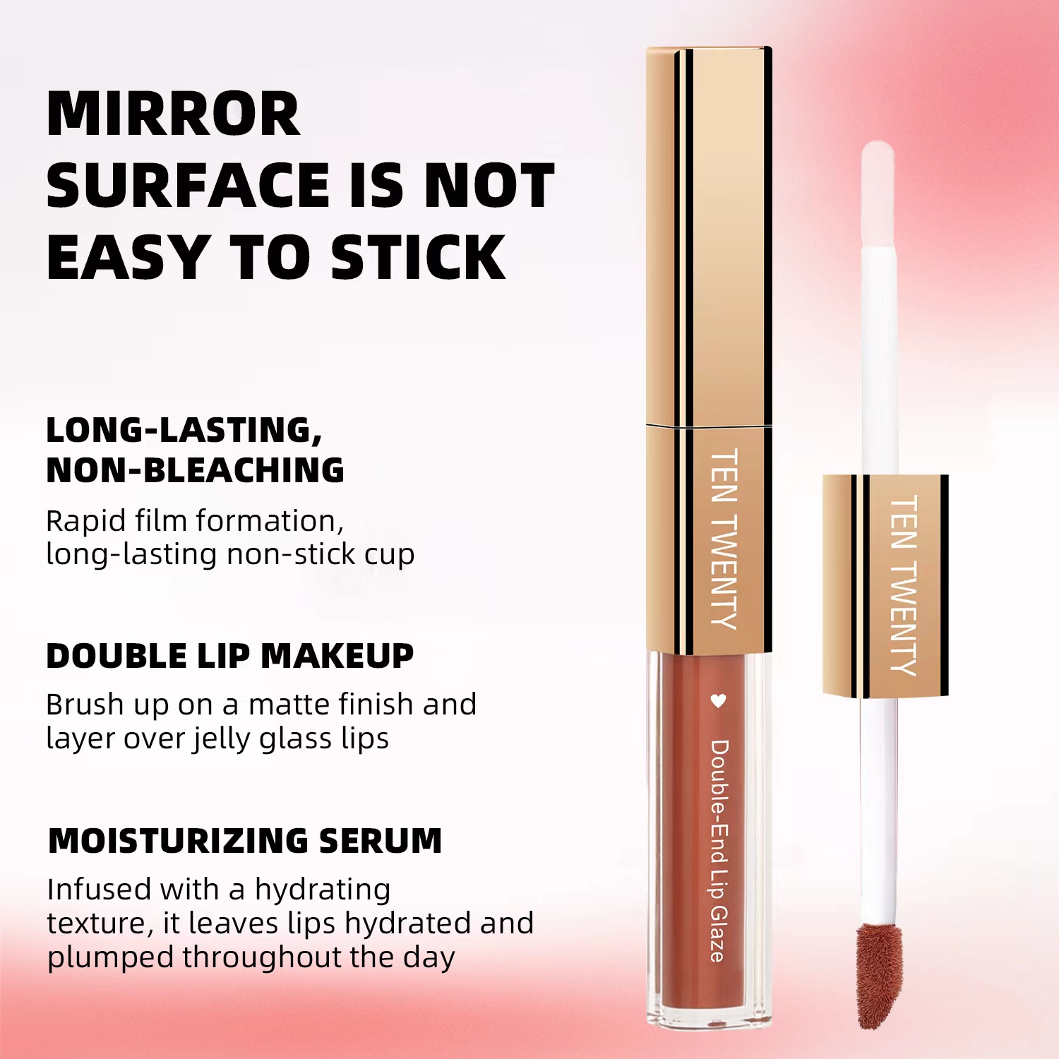 TEN TWENTY Double Ended Lip Tint Matte Velvet Glossy Shine 3 in 1 Long ...