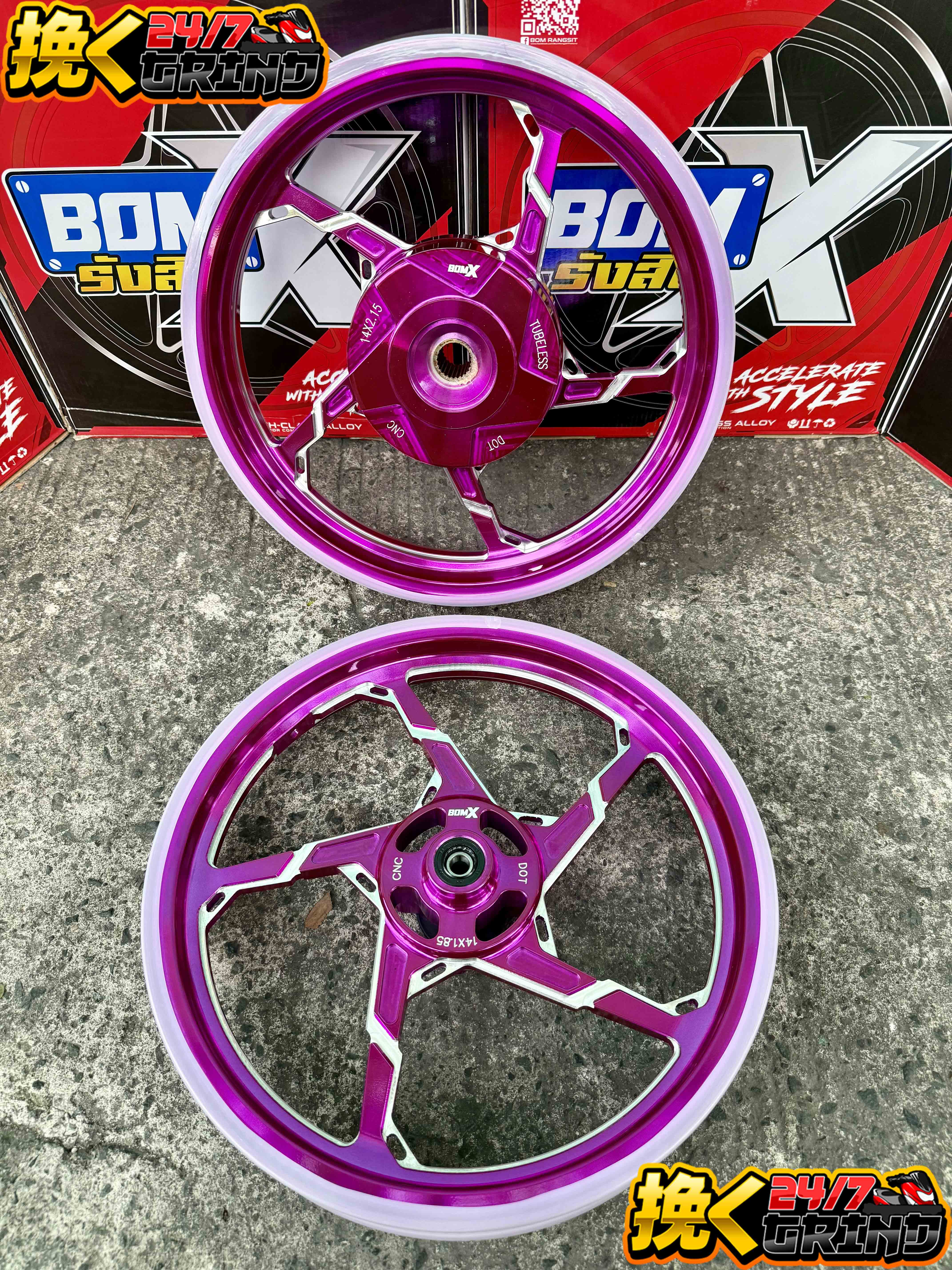 BOM RANGSIT MAGS SABER For Honda Click 125 / 150 v1 v2 v3 (5 Spokes ...